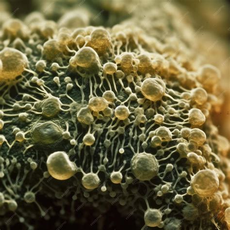 Vista Microscópica Del Hongo Candida Auris Foto Premium