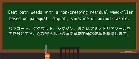 【英単語】diquatを徹底解説！意味、使い方、例文、読み方 おもしろい英文法