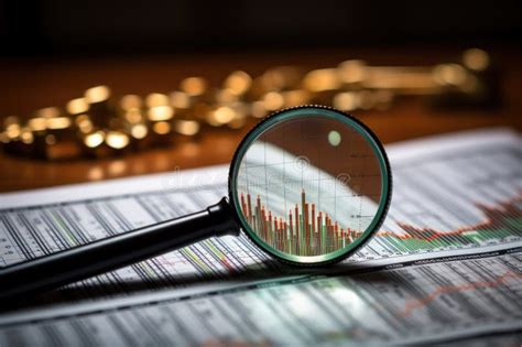 Magnifying Glass On Stock Price Graphs Generative Ai Stock