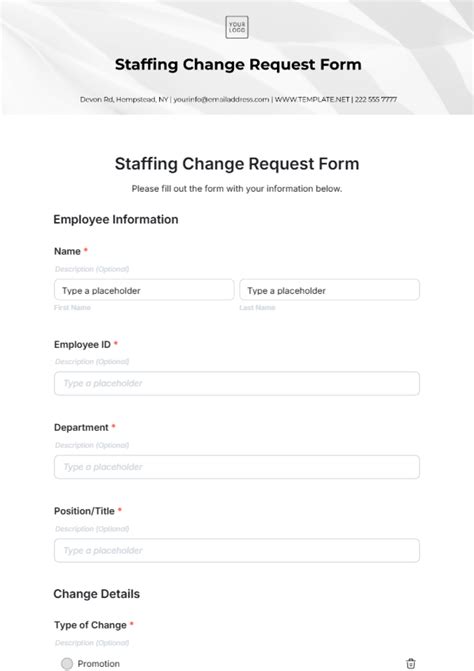 Free Staffing Templates To Edit Online