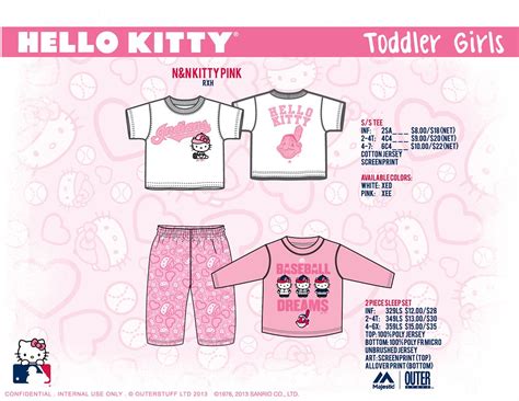 Hello Kitty X Mlb Girls Apparel Design On Behance Hello Kitty