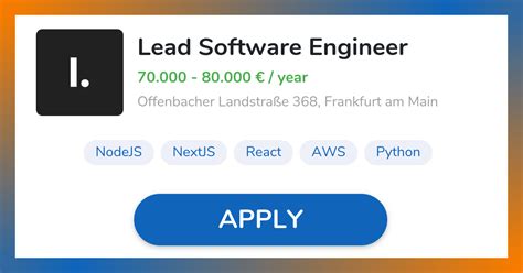 Lead Software Engineer Job In Frankfurt Am Main Leonardo