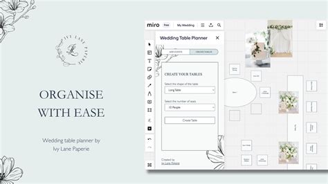 Wedding Table Planner Miro Team Collaboration Apps Marketplace