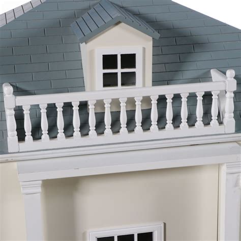 English Style Handcrafted Wooden Dollhouse Ebth