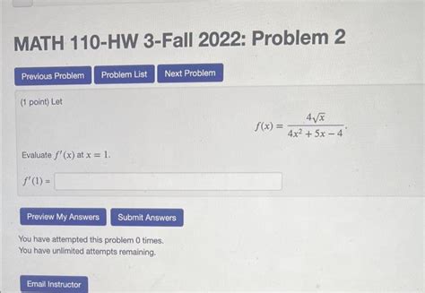 solved math 110 hw 3 fall 2022 problem 2 1 point let