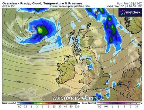 Hot Weather Maps Show Date 32c Scorcher Hits The Uk Weather News