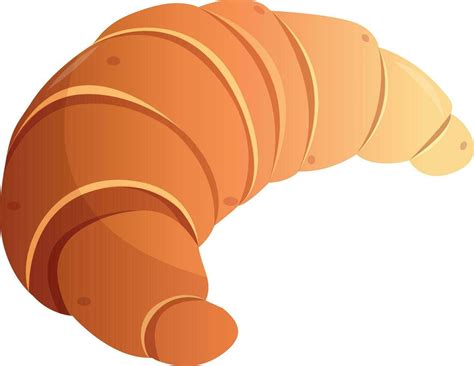 Cuerno Vector Dibujos Animados Ilustración Horneando Un Pan Un Pan