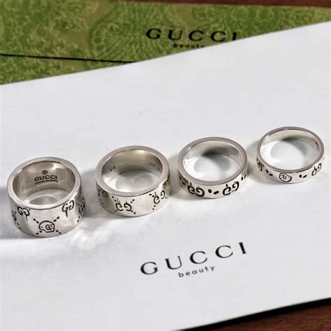 Ghost Skull Ring Sterling Silver Band Engraved Logo Ring China Trading