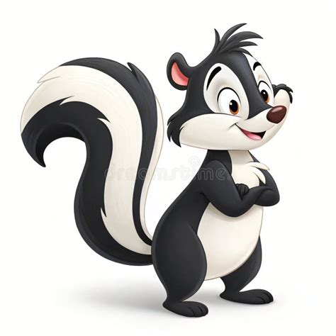 Cartoon Skunk Illustration Cute Character Stock Illustrations 1835