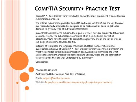 Ppt Comptia Security Practice Test Powerpoint Presentation Free