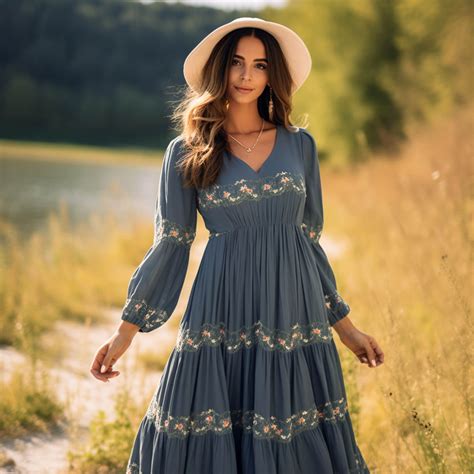 Beautiful Long Dress With Sleeves