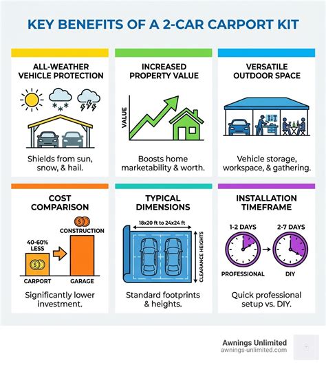 Beyond The Basics Exploring 2 Car Carport Kits With Sides And More