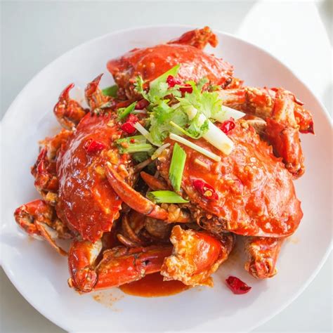 Vibrant Singaporean Chili Crab With Tangy Tomato Sauce
