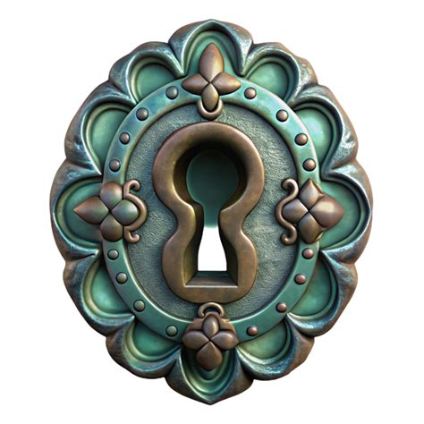 Vibrant Classic Antique Keyhole Escutcheon Ornate Design Exclusive