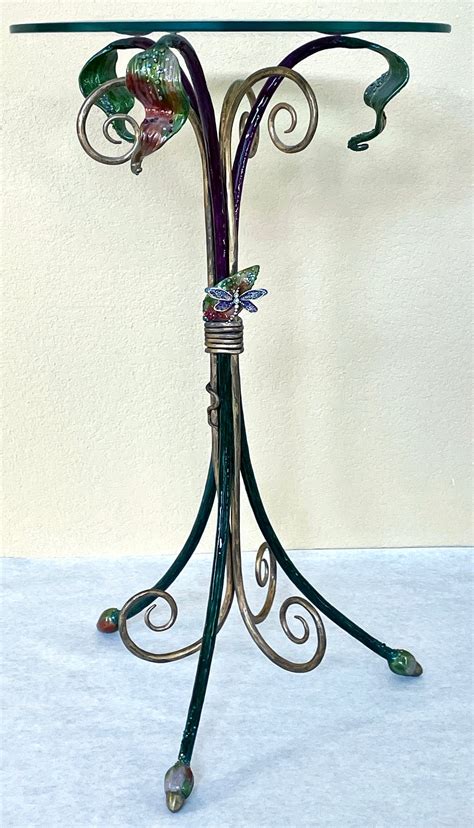 What Appears To Be A Jay Strongwater Lillia Table With Dragonfly