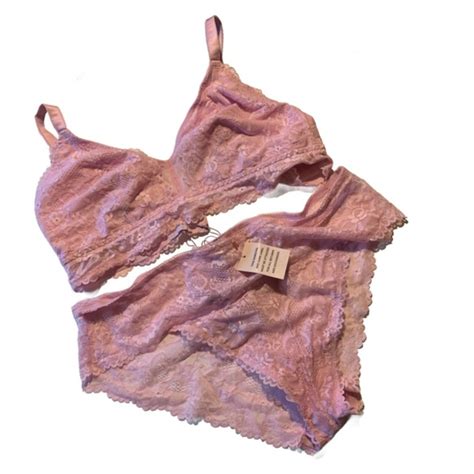Savage X Fenty Intimates And Sleepwear Rose Pink Lace Savage X Fenty