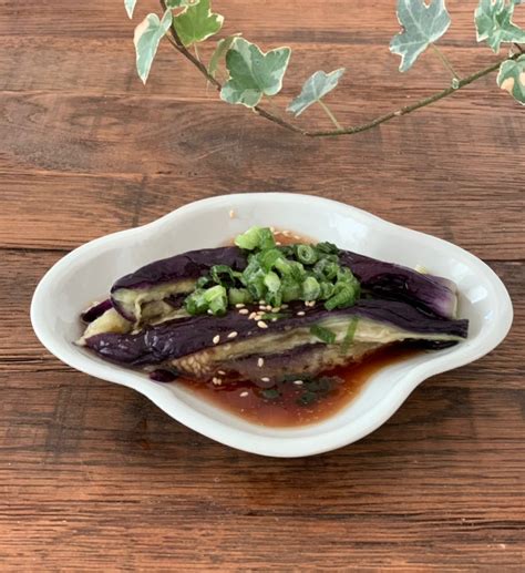 今日のお手軽一品！蒸しナスの中華風サラダ 毎日笑顔で過ごしたい