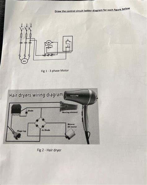 Draw The Control Circuit Ladder Diagram For Each