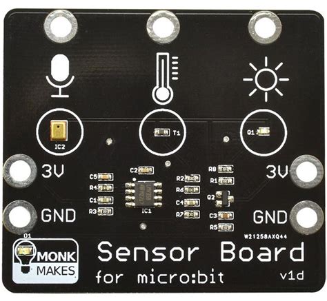 Monk Makes Sensor Board For Microbit Sensor Micro Mems Microphone