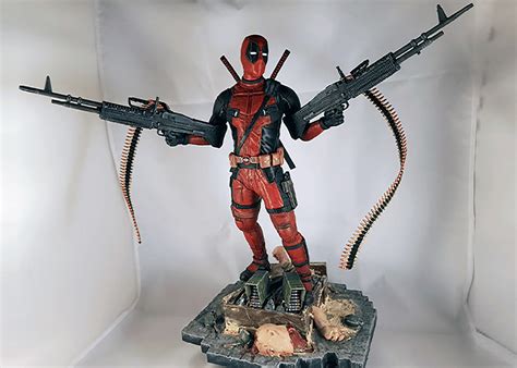 Deadpool Statue 3d Model By 3dprintingdesigner