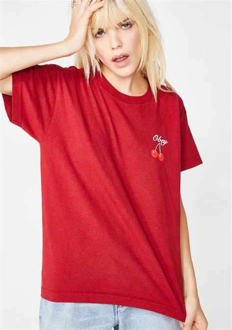 Cherry Script Custom Box Tee Dolls Kill