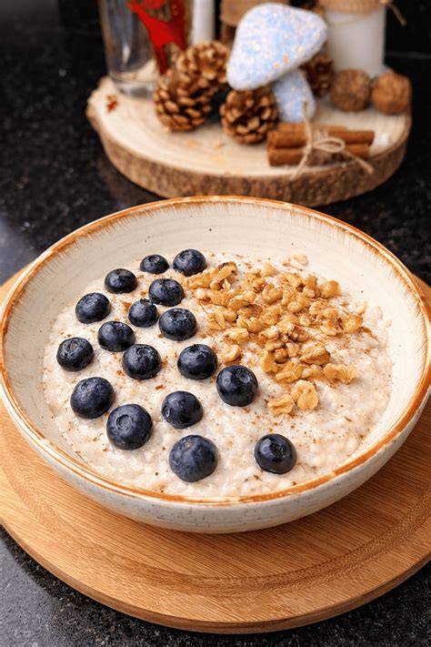 Healthy Banana Oatmeal With Blueberries And Walnuts No Added Sugar Mary´s Delights
