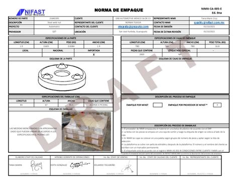 Packing Data Sheet Pdf El Plastico Sector Secundario De La Economía