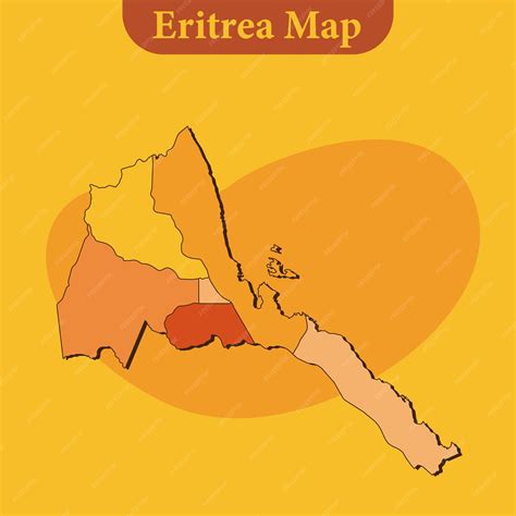 Premium Vector Eritrea Map Vector With Regions And Cities Lines And