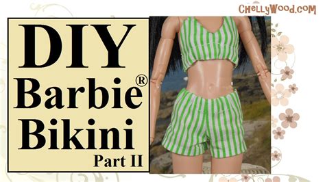 Sew Shorts Or A Retro Bikini For Barbie® Dolls W Free Pattern Free Doll