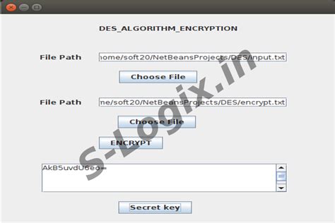 Des Based Encrypt And Decrypt Of A Text File Using Java S Logix