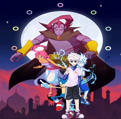 Free And Wild Like Lightning Killua X Sonic The Hedgehog Series