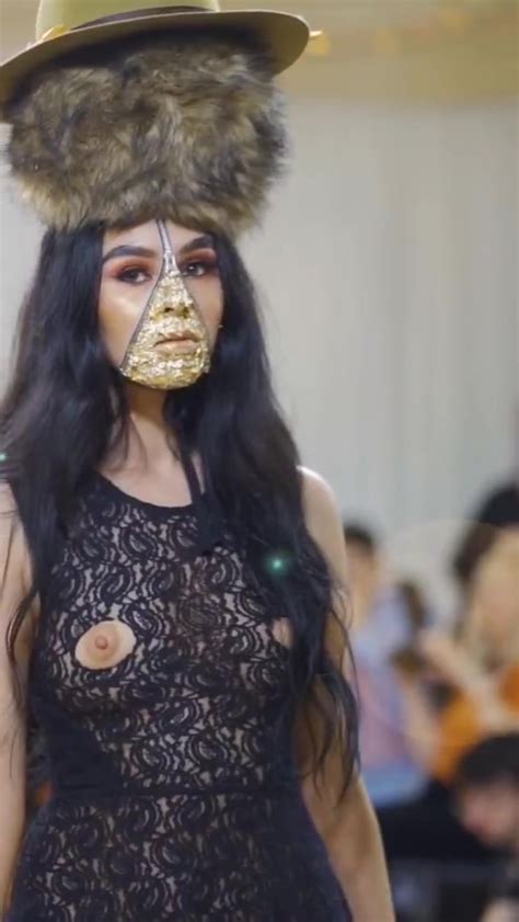 Vertical Full Screen View K HD Fashion Show Naked See Through Fashion London FW