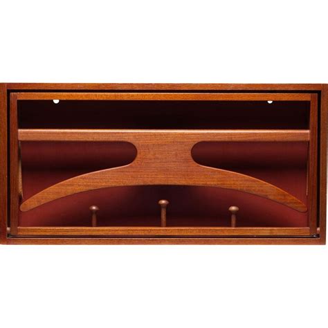 Vintage Teakhouten En Gelakte Wandkluis Van Adam Hoff En Paul