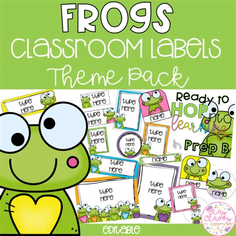 Frog Classroom Theme Pack Stay Classy Classrooms