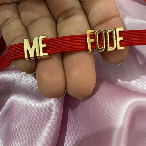 Choker Frase Me Fode Gargantilha Personalizada Shopee Brasil