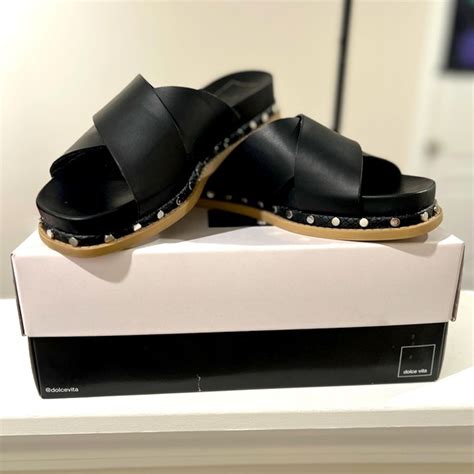Dolce Vita Shoes Dolce Vita Black Studded Criss Cross Design