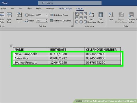 How To Add Another Row In Microsoft Word Steps With Pictures