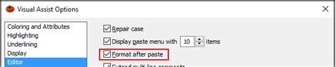 feature request code indenting and formatting