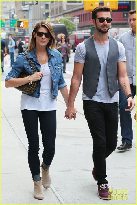 Paul Khoury Walks Ashley Greene To A Meeting In New York City Photo
