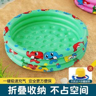 家用圆形气垫玩沙池充气游泳池儿童户外小孩用婴儿宝宝充气戏水池 阿里巴巴
