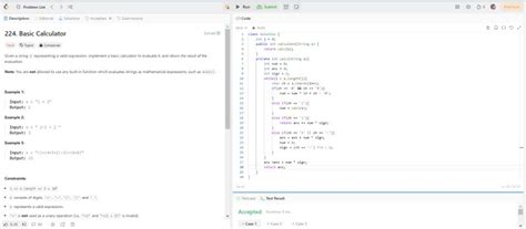 Resolved Basic Calculator Problem On Leetcode Kalai Arasan Posted On The Topic Linkedin