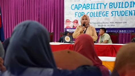 Dswd Capacitates 449 Tutors Youth Development Workers For Tara Basa Pageone