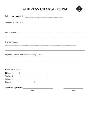 Fillable Online MCU Account Fax Email Print PdfFiller