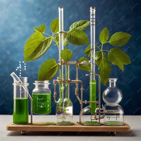 Photosynthesis Equation With Molecular Models Sugars Are Synthesized