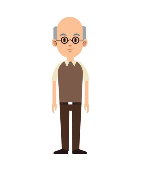 Cartoon Of The Bald Glasses Illustrations Royalty Free Vector Graphics