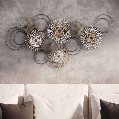Maela Abstract Plate Metal Wall Art Modern Design