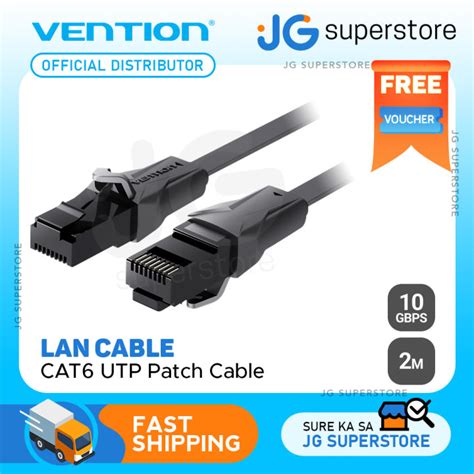 Vention Cat6 Ethernet Flat Cable Utp 10gbps Lan Network Wire Cord For