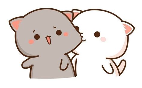 Cute Mochi Cats 💛 Cute Wallpapers Cute Anime Cat Cute Cartoon