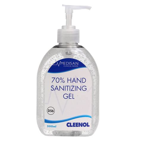 Medisan 70 Hand Sanitizing Gel 500ml Cleenol Medisave Uk
