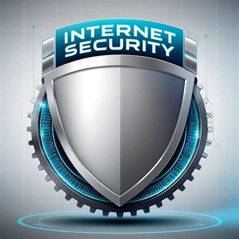 Internet Security 3d Badge Premium Ai Generated Image